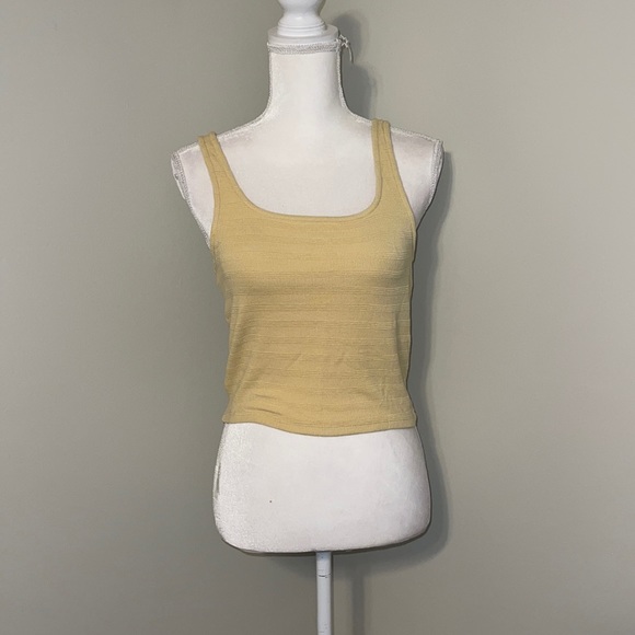 American Eagle Outfitters | Tops | Yellow Ribbed Tank | Poshmark
